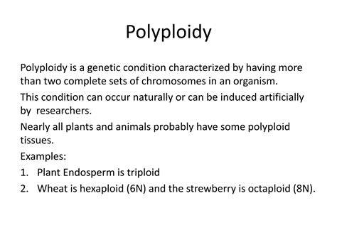 Introduction To Polyploidypptx