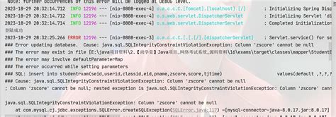 Cause Javasqlsqlintegrityconstraintviolationexception Column