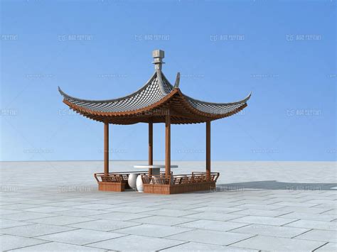 古亭 亭子模型 历史建筑模型库 3ds Max max 模型下载 cg模型网