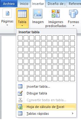 C Mo Insertar Una Tabla En Word