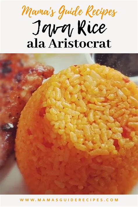 Java Rice Recipe With Aristocrat Barbecue Chicken