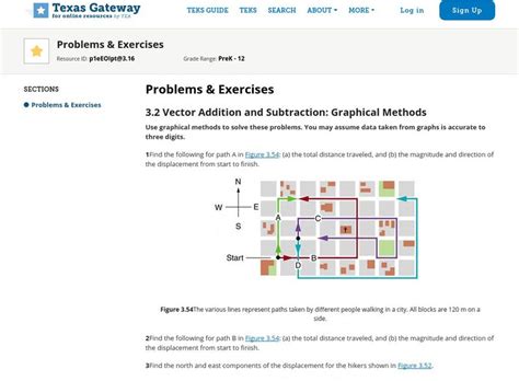 texas gateway kinematics in two dimensions problems and exercises