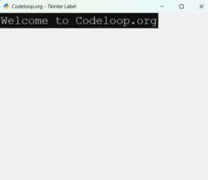 Python Gui Development With Tkinter Codeloop
