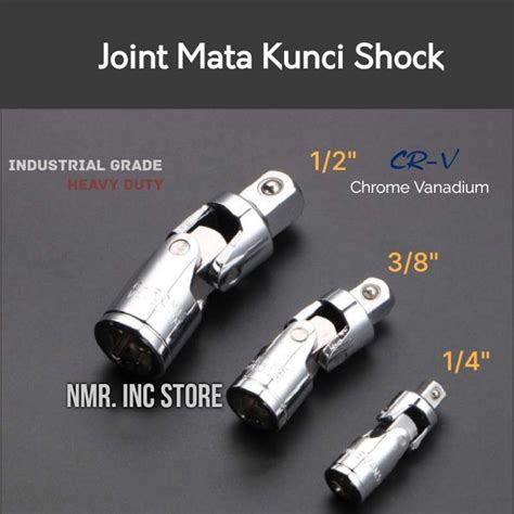 Sambungan Joint Fleksibel 360 Mata Kunci Shock Adaptor Conector