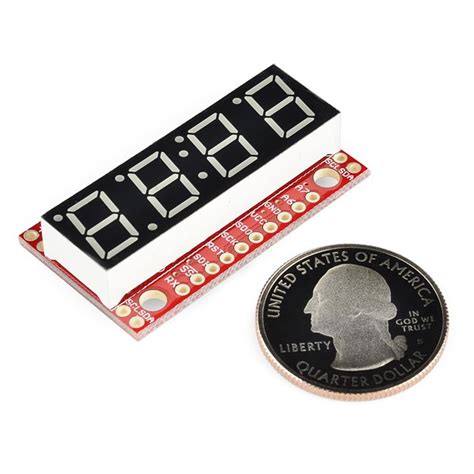7 segment serial display vermelho display 7 segmentos ptr003044