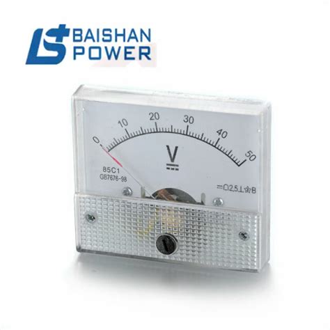 Analog Panel Meter Voltage Meter 85c1 Ammeter Dc 0 50v Dc Analog