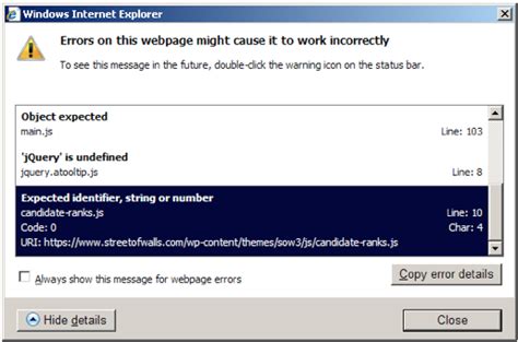 Internet Explorer 8 Troubleshooting JQuery Not Loading In IE8 Stack