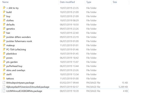 Tips To Keep Your Mods Folder Small Butternutsims On Tumblr