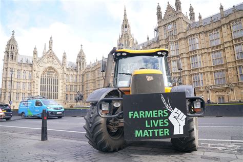 Government Accused Of ‘crucifying Farmers As Protest Held At Westminster