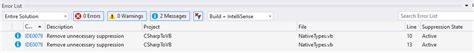 IDE0079 Should Not Warn When Disable Warning IDE0049 Is Suppressing