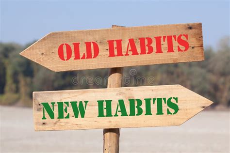 Old Habits New Habits Stock Image Image Of Positive