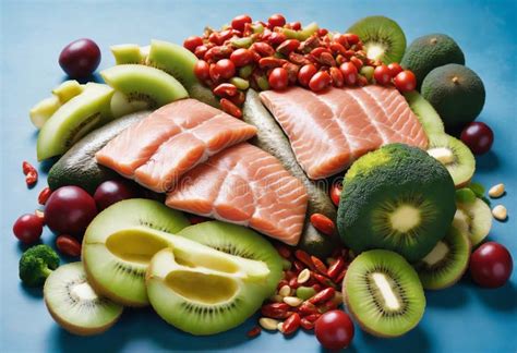 Healthy Brain Food To Boost Brainpower Nutrition Stock Illustration Illustration Of Omega