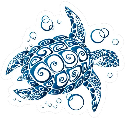 Sea Turtle Small Bumper Sticker Decal Peace Resource Project