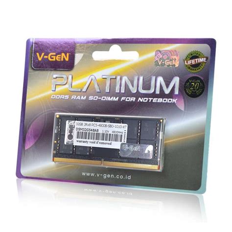 Jual Ram Ddr5 Sodimm V Gen Platinum 32gb Pc38400 4800mhz Memory Laptop