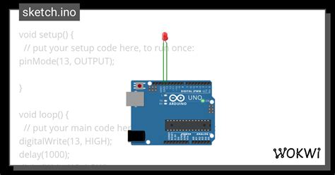 Blink 1 Wokwi ESP32 STM32 Arduino Simulator