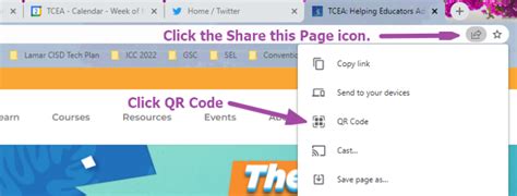 Easily Share Websites With Chromes Qr Code Generator Tcea Technotes Blog