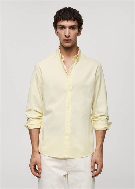 100 Cotton Regular Fit Shirt Men Mng Australia