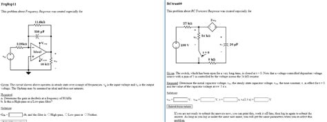 Solved This Problem About Frequency Response Was Created Chegg