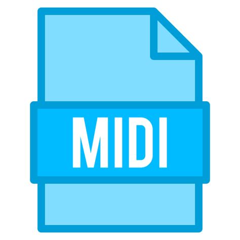 Midi Generic Blue Icon