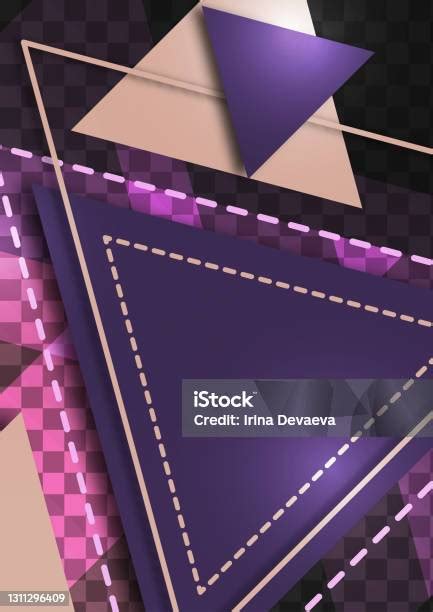 추상 기하학적 배경입니다 현대 중첩 삼각형 비즈니스 프레젠테이션 앱 커버 및 웹 사이트 디자인을 위한 템플릿입니다 벡터 가리기에