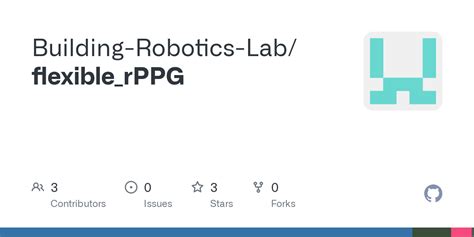 Flexible RPPG Methods Py At Main Building Robotics Lab Flexible RPPG GitHub