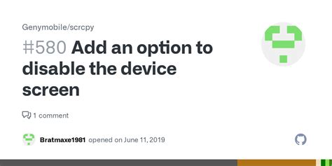 Add An Option To Disable The Device Screen Issue Genymobile