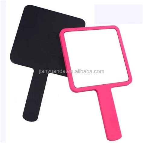 Slim Plastic Pocket Mirror Rectangular Bling Foldable Hand Mirror