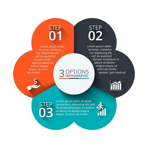 Élément De Cercle Vectoriel Pour Infographie Vecteur Premium