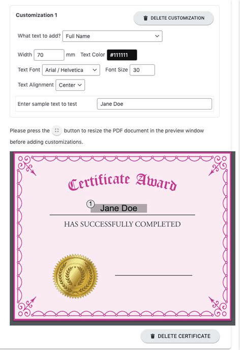 How To Create A Custom Certificate For Wordpress Courses Kb Accessally