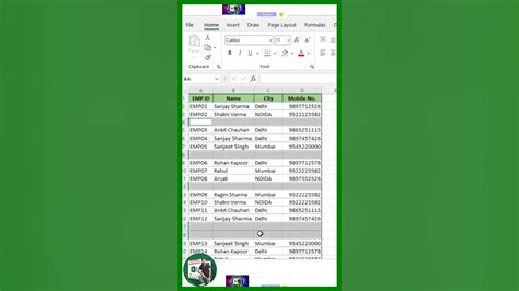 Delete Blank Rows In Excel 👍sanjib Ki Pathshala Exceltips Exceltricks