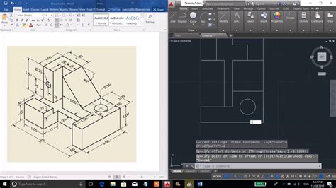 Orthographic Drawing In Autocad
