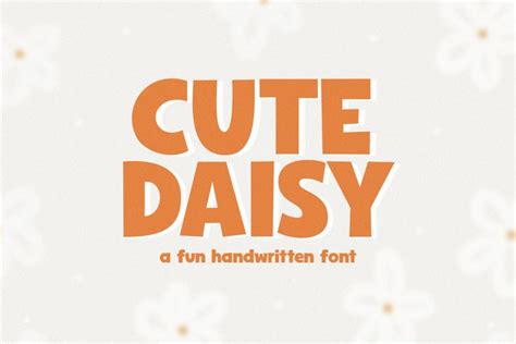 Cute Daisy Fun Block Font