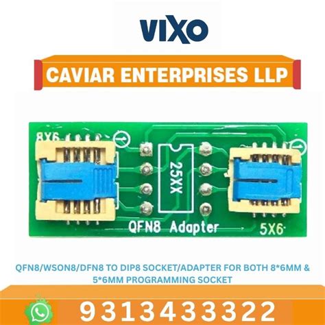 Vixo Qfn8wson8mlf8mlp8dfn8 To Dip8 Socketadapter For Both 86mm