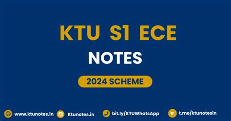KTU S1 ECE NOTES 2024 SCHEME