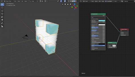 shaders glitching in look dev mode using emission node blender
