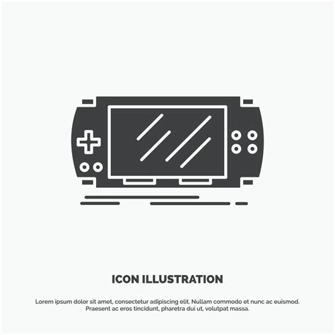 Console Device Game Gaming Psp Icon Glyph Vector Gray Symbol For Ui And Ux Website Or