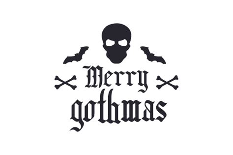 Merry Gothmas SVG Cut File By Creative Fabrica Crafts Creative Fabrica