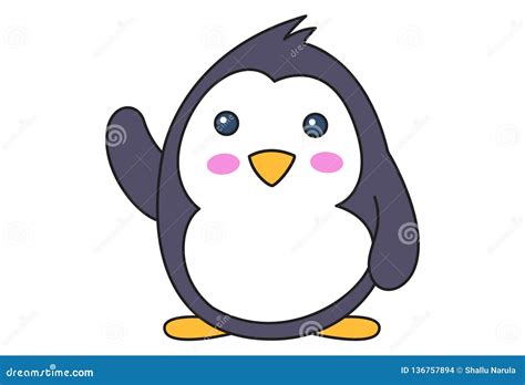 Cartoon Illustration Of Cute Penguin Stock Vector Illustration Of