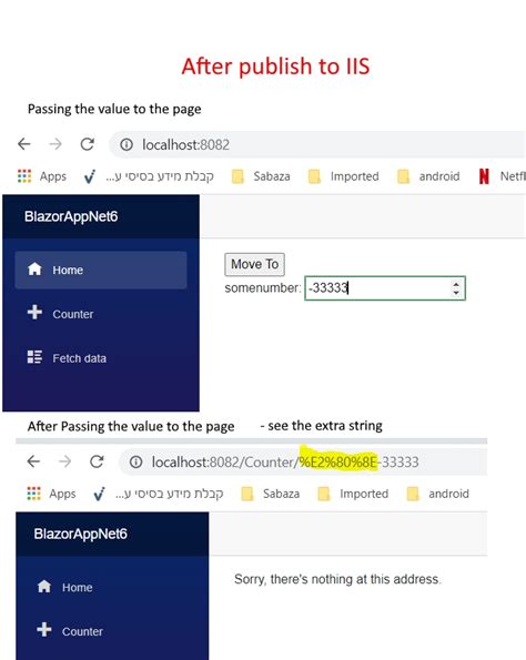 Blazor Wasm Cannot Pass Negative Parameter To Pages After Publish