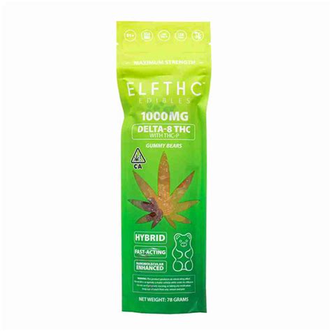 Elf Thc Edibles Delta 8 Thcp Gummies 1000mg 6 Strains D8 Super Store
