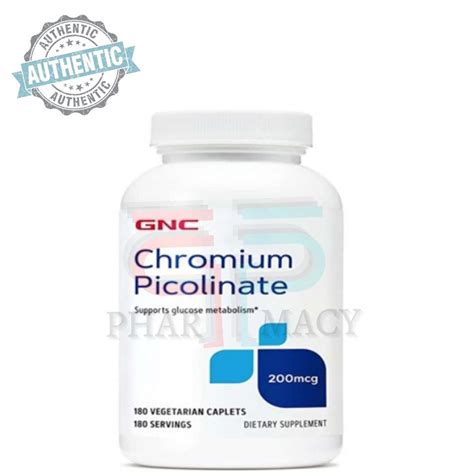 Gnc Chromium Picolinate 200mcg 180s Shopee Malaysia