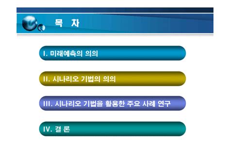 정책분석론 정책대안의 탐색 미래예측의 의의 시나리오scenario 기법 사회과학