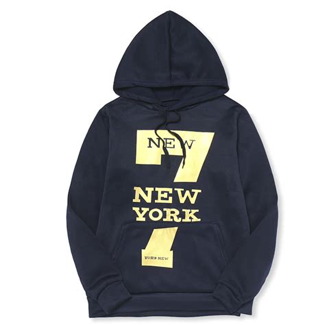 Brand 2018 Hoodie 7 New York Printing Hoodies Men Fashion Tracksuit