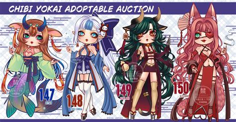 Open 44 Yokai Chibi Adoptable Auction By Rynziera On Deviantart