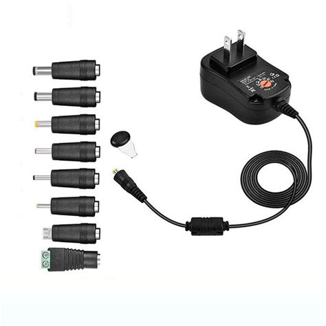 12 Вт 3 В 4 5 В 5 В 6 В 7 5 В 9 В 12 В Адаптер переменного тока Универсальный блок питания