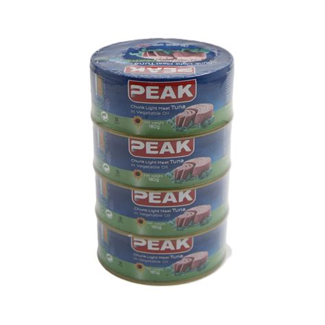 قیمت و خرید کنسرو ماهی تون در روغن گیاهی پیک 180 گرم بسته 4 عددی