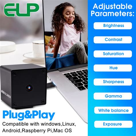 ELP MP Autofocus USB Camera With Degree No Distortion Lens Mini Webcam Industrial Video