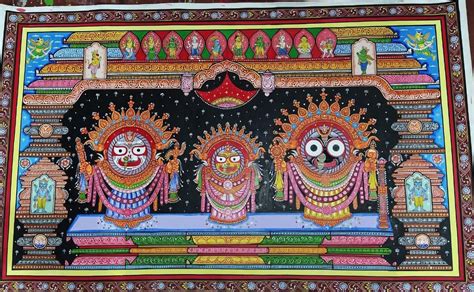 Jagannath Suna Besh Pattachitra Painting 4ft X 2 5ft