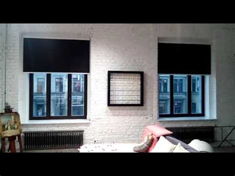 Рулонные моторизированные шторы блэкаут - YouTube
