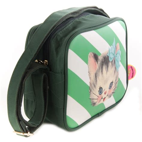 Schoudertas Klein Retro Poes Kat